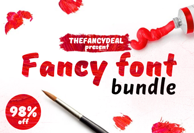 The Fancy Deal » Fancy Font & graphics Bundle