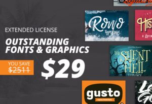 Outstanding Fonts & Graphics - Thefancydeal